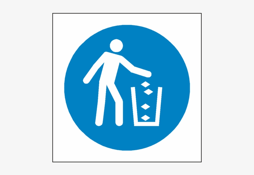 Use Litter Bin Symbol - Iso 7010 M030 - 600x600 PNG Download - PNGkit