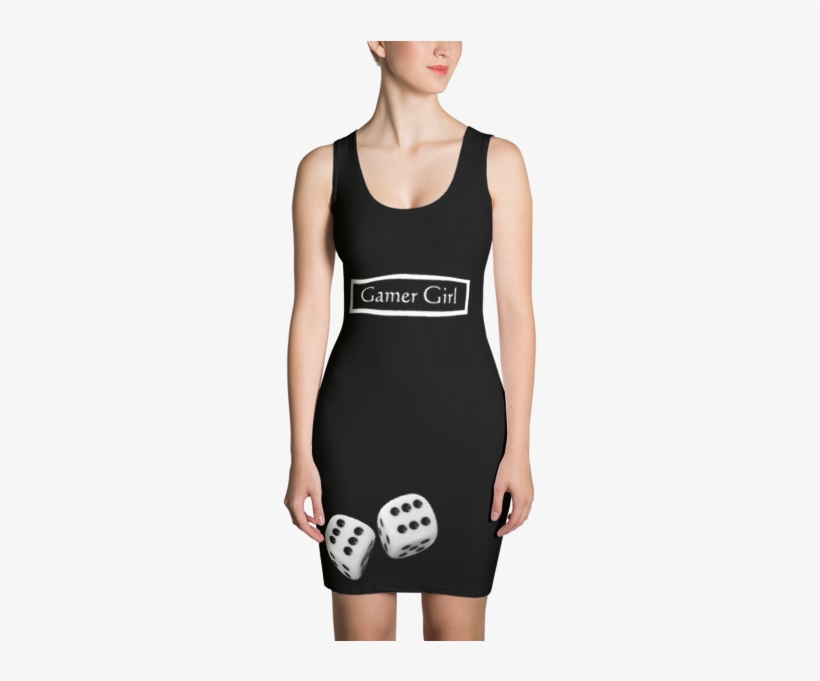 Gamer Girl Black Dice Dress - Dress - 600x600 PNG Download - PNGkit