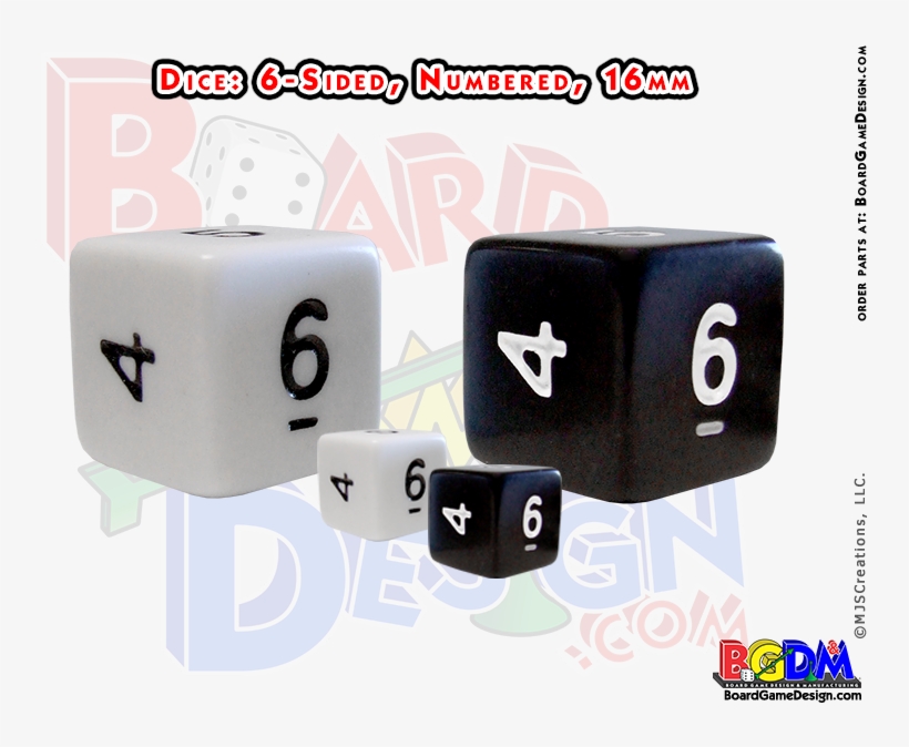 6 Sided Numbered Dice, D6 - Quad Fold Board Game - 800x600 PNG Download ...