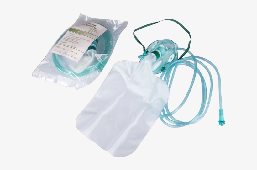 Download Transparent Ap-122 Oxygen Mask With Reservoir Bag - Oxygen ...