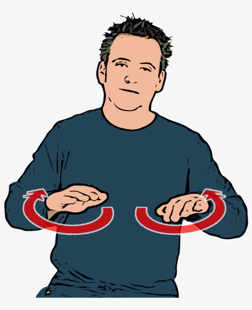 British Sign Language - Stress In British Sign Language - 847x930 PNG ...