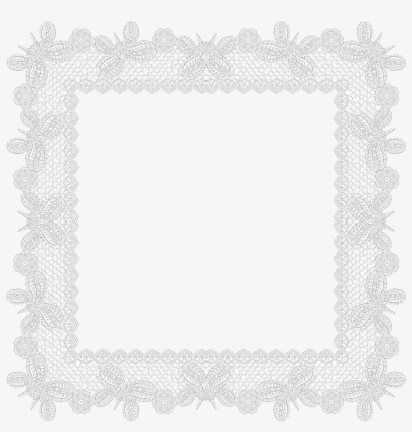 Lace Transparent Border - Lace - 1024x1024 PNG Download - PNGkit