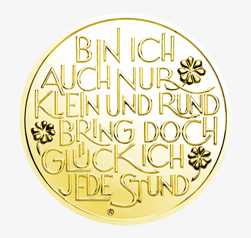 Lucky Token 2018 In Gold - Circle - 716x716 PNG Download - PNGkit