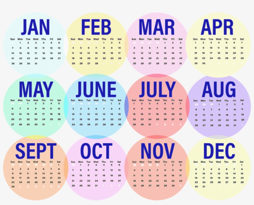 Download Transparent Free Printable Calendar - Sticker - PNGkit
