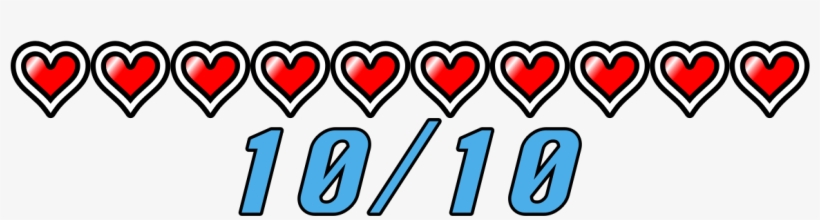 10-rating - Heart - 1193x275 PNG Download - PNGkit