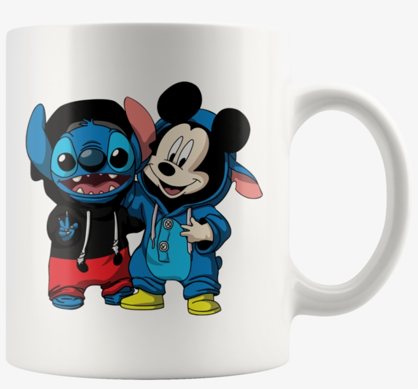 Stitch & Mickey Disney Mug - T Shirt Stitch Mickey - 900x900 PNG ...