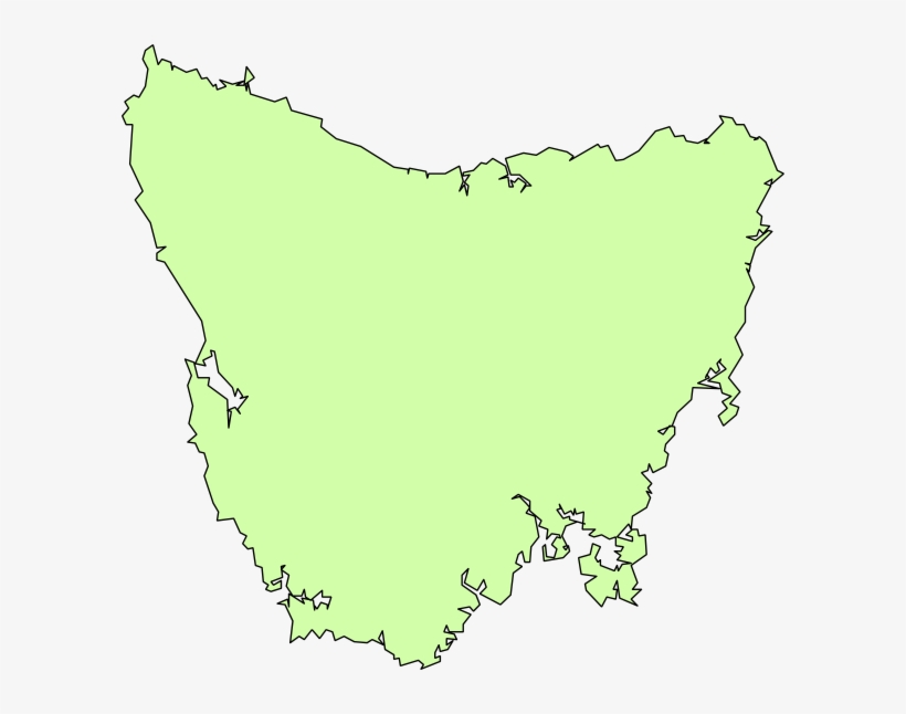 Blank Map Of Tassie Png - 600x566 PNG Download - PNGkit