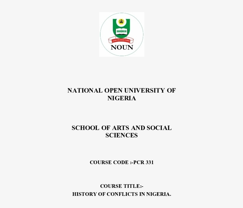 Pdf - National Open University Of Nigeria - 595x842 PNG Download - PNGkit