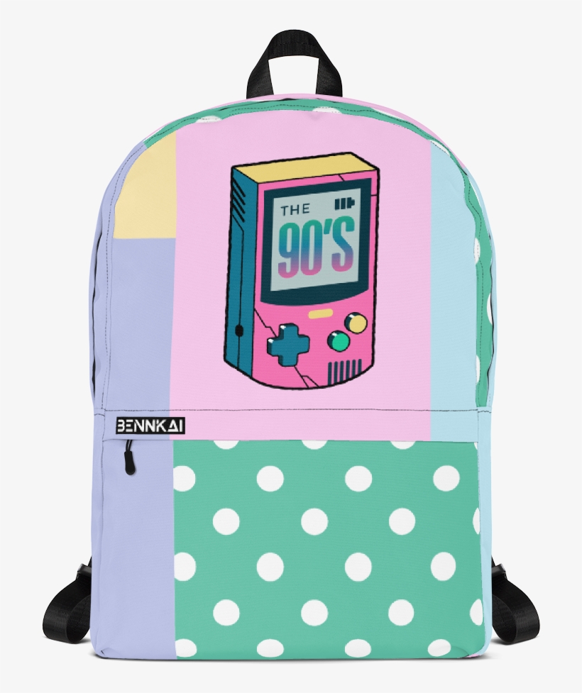 90s Gaming Backpack - Marble Backpack - 1000x1000 PNG Download - PNGkit