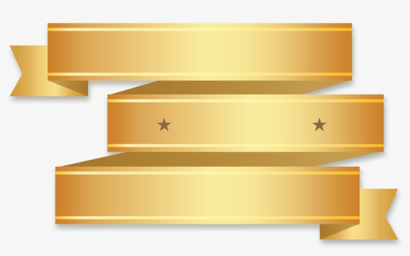 Gold Ribbon Banner