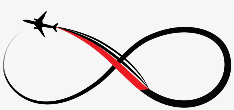 Gse Equipment - Infinity Logo With Plane - 3371x1575 PNG Download - PNGkit