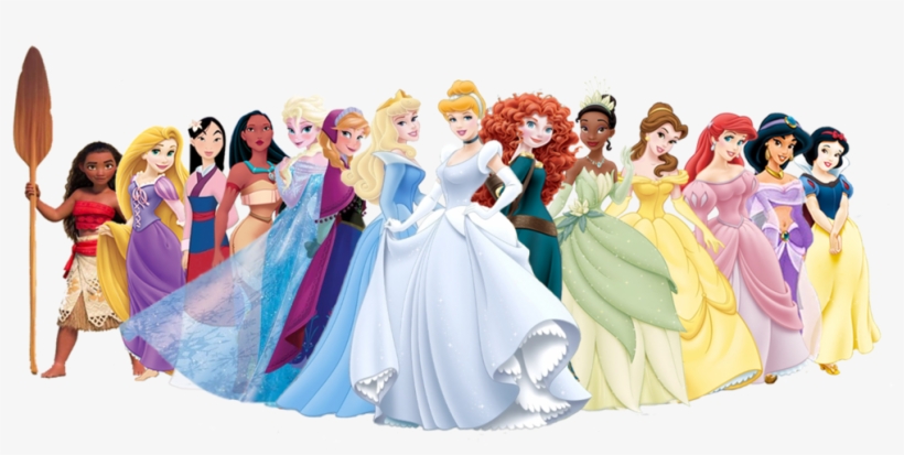 All The Disney Princesses 2018 - 1024x462 PNG Download - PNGkit