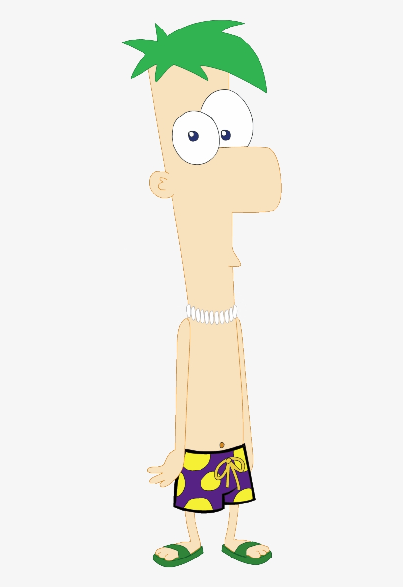 Ferb Swim Trunks - Phienas And Ferb Ferb Swimtrunks - 413x1151 PNG ...