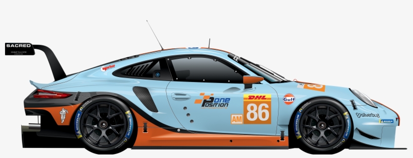 7th, - Porsche 911 Rsr 2018 - 3543x1186 PNG Download - PNGkit