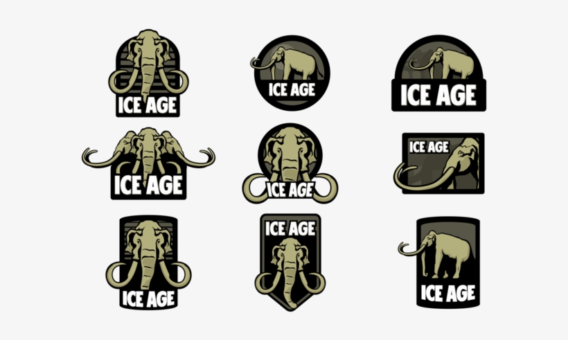Mammoths In Ice Age Vector Labels - Mammoth Skull Vector - 700x490 PNG ...