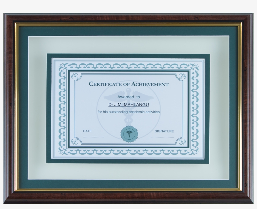 Décor Float Certificate 250x350mm - Picture Frame - 1575x1575 PNG ...