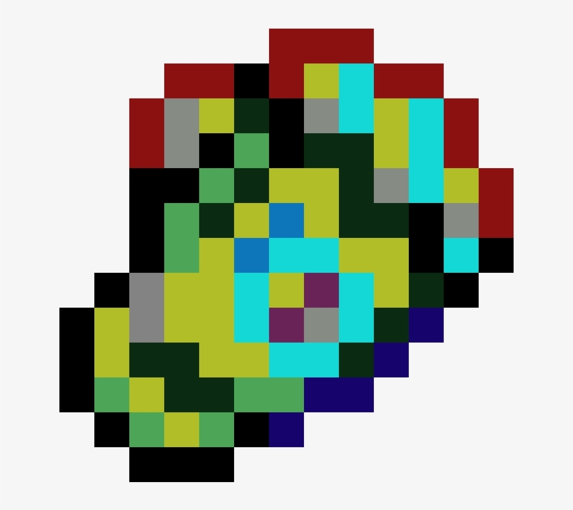 Vortex Fist - Kawaii Rainbow Heart Pixel Art - 950x750 PNG Download ...