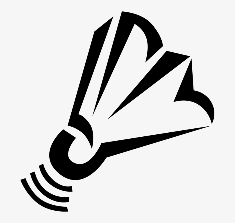 Vector Illustration Of Sport Of Badminton Shuttlecock - 677x700 PNG ...