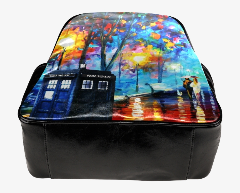 Psylocke Multipurpose Leather Backpack With Tardis - Hand Luggage ...