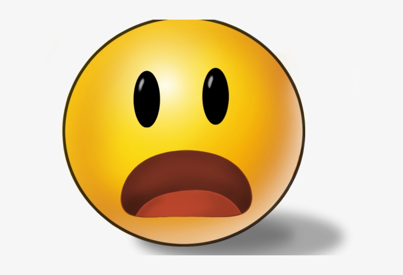 Emoji Face Clipart Surprise - Shocked Emoticon - 640x480 PNG Download ...