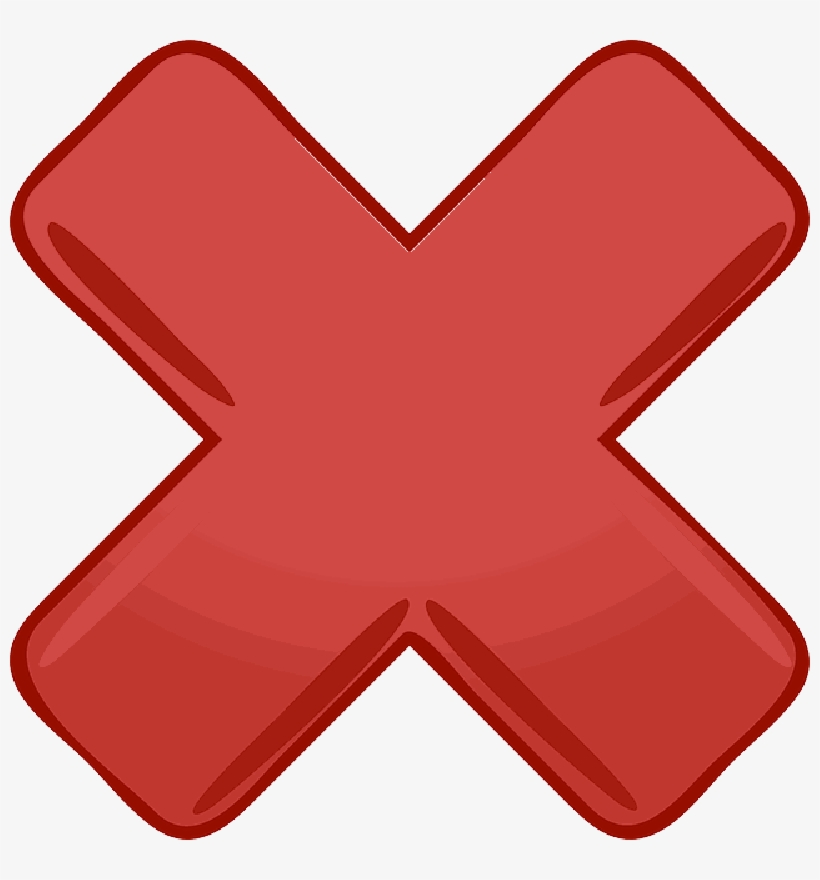 Red Sign Computer Black Green Icon User Small - Red X - 800x800 PNG ...
