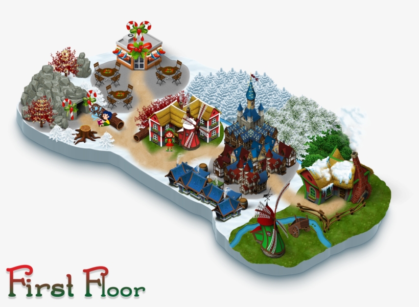 View A 3d Map - Elf Town - 1571x1140 PNG Download - PNGkit