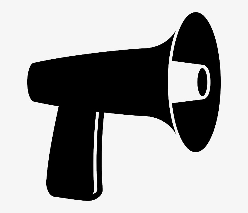 Megaphone, Bullhorn, Speaker, Loud, Communication - Speaker Phone Clip ...