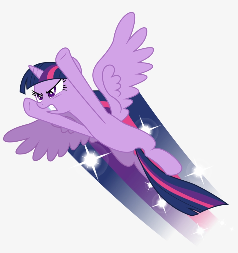Vector Royalty Free Stock Sparkle Clipart Trail - Princess Twilight Sparkle Flying - 1600x1600 ...