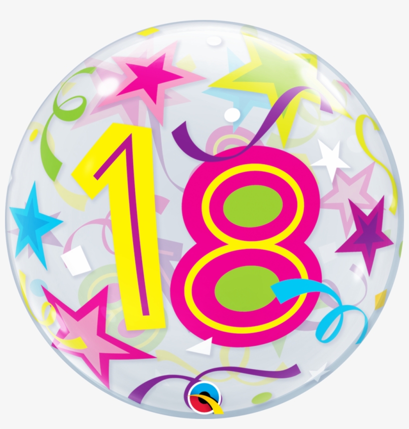 Clipart Transparent Download Th Bubble Balloon - 18 Birthday Bubble ...
