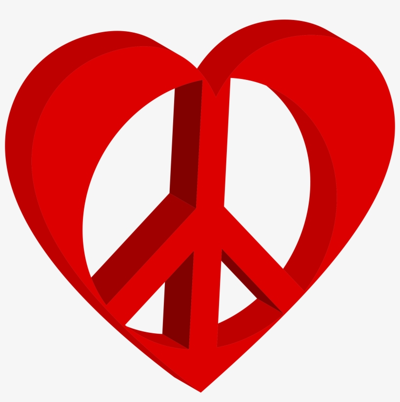 3d Peace Heart Mark Ii - Transparent 3d Heart Png - 2342x2244 PNG ...