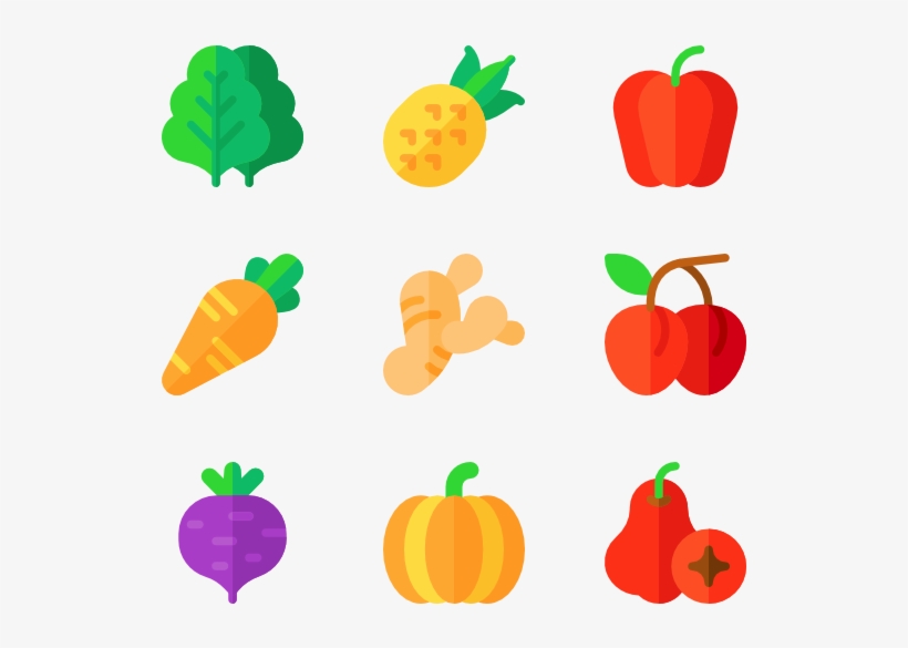 Fruits And Vegetables - Icon Fruit Vegetable Transparent - 600x564 PNG ...