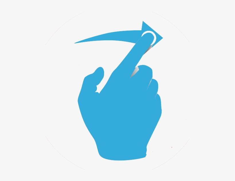 Swipe - Arrow - 1000x600 PNG Download - PNGkit