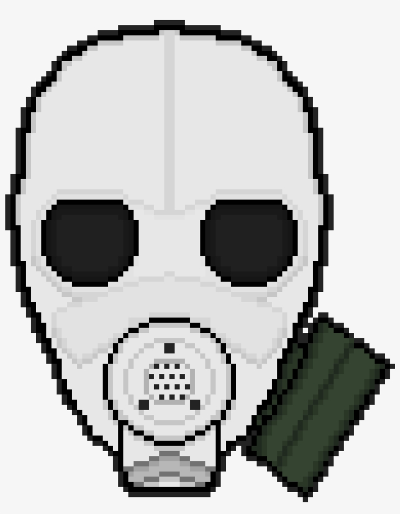 Gas Mask Pixel Art - 913x1129 PNG Download - PNGkit