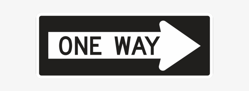 One Way Right - One Way Sign - 700x500 PNG Download - PNGkit