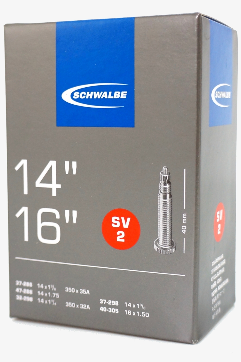 1 Pack To 4 Pcack Schwalbe Sv2 Presta Valve Inner Tube - Box - 2048x2048 PNG Download - PNGkit