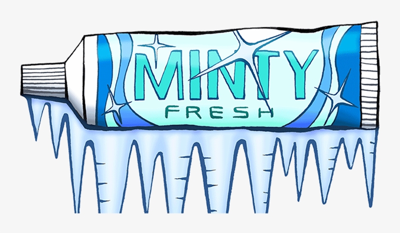 Illustration Of Minty Toothpaste - Do Mints Make Water Cooler - 800x401 ...