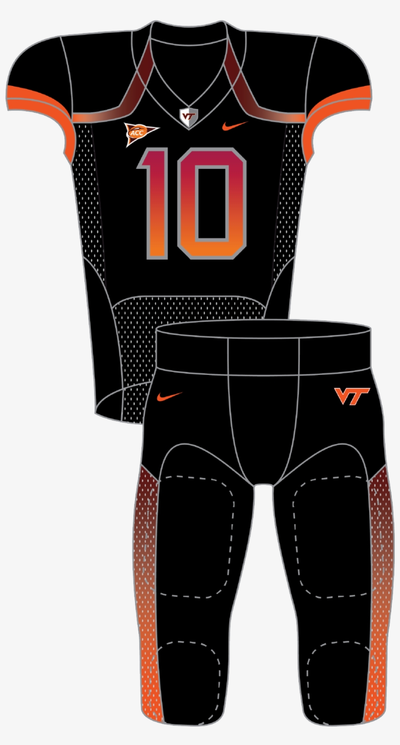 Virginia Tech 2010 Pro Combat Uniform - Trunks - 979x1667 PNG Download ...