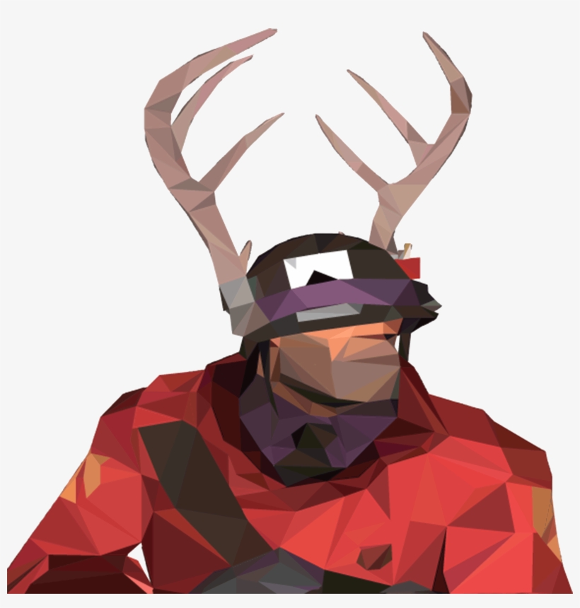 Low Poly Soldiercreation - Illustration - 2400x2400 PNG Download - PNGkit