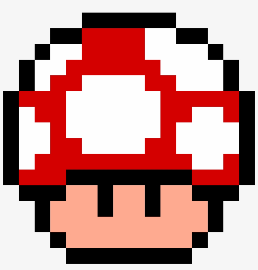 Super Mario - Mushroom - Pixel Mario Mushroom Gif - 1200x1200 PNG ...