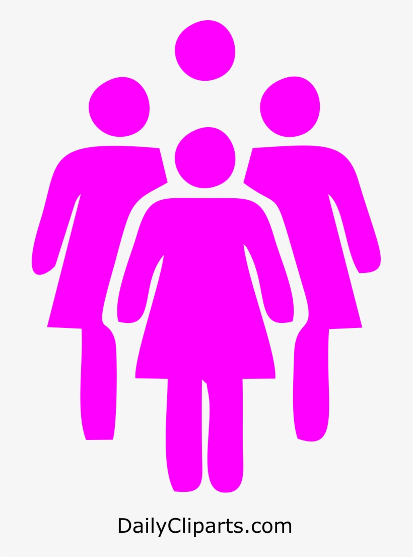 Group Of Women Standing Together Icon - 693x1024 PNG Download - PNGkit