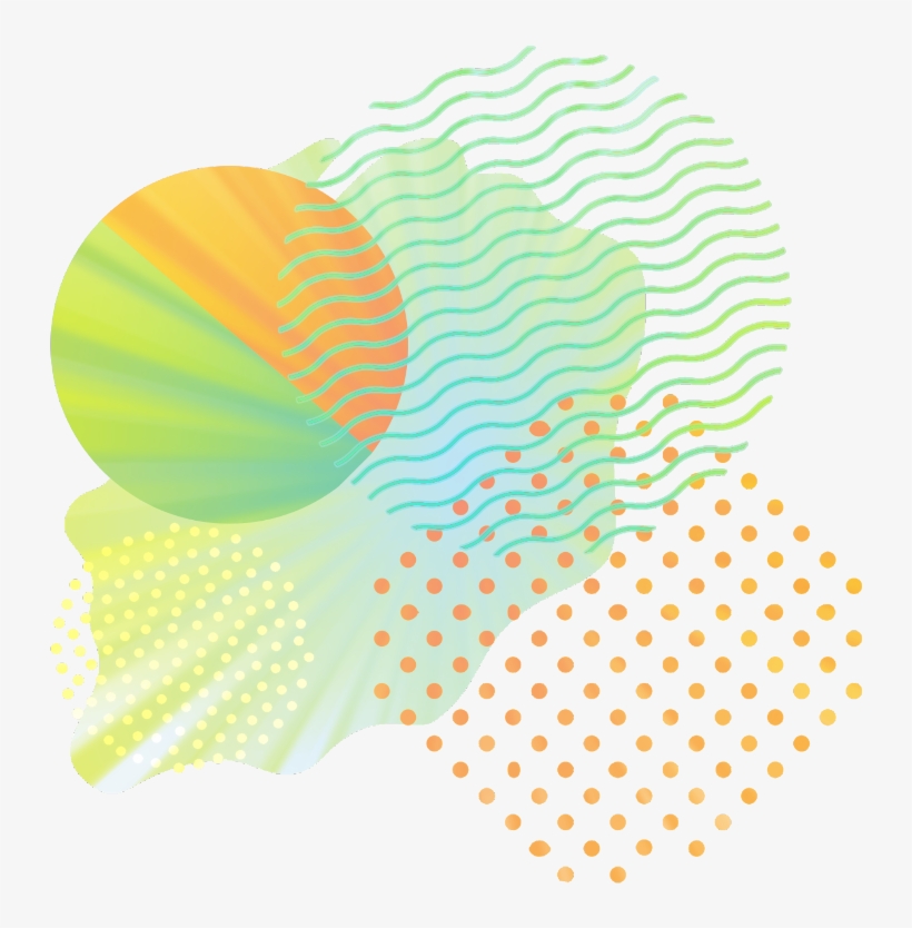Download Transparent Decoration Background Yellow Green Overlap - Navia ...