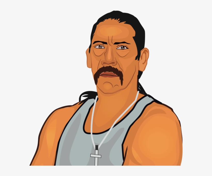 Danny Trejo Mexican Actor - Cartoon - 800x600 PNG Download - PNGkit