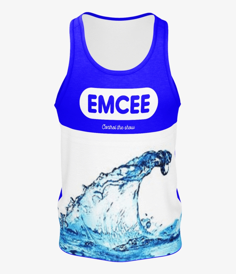 Mens Emcee Wave Graphic Tee - Active Tank - 1024x1024 PNG Download - PNGkit