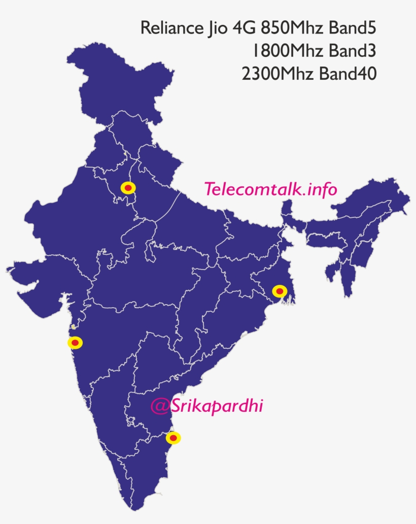 Jio-4g - Map Of India Infographic - 2117x2563 PNG Download - PNGkit