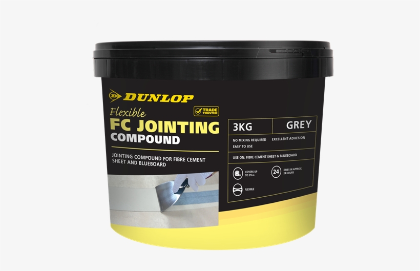 Download Transparent Dunlop 3kg Fibre Cement Jointing Compound - Cup ...