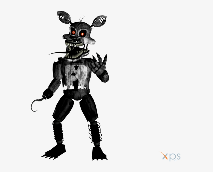 Nightmare Foxy Png Pic - Fnaf Nightmare Shadow Foxy - 800x613 PNG ...