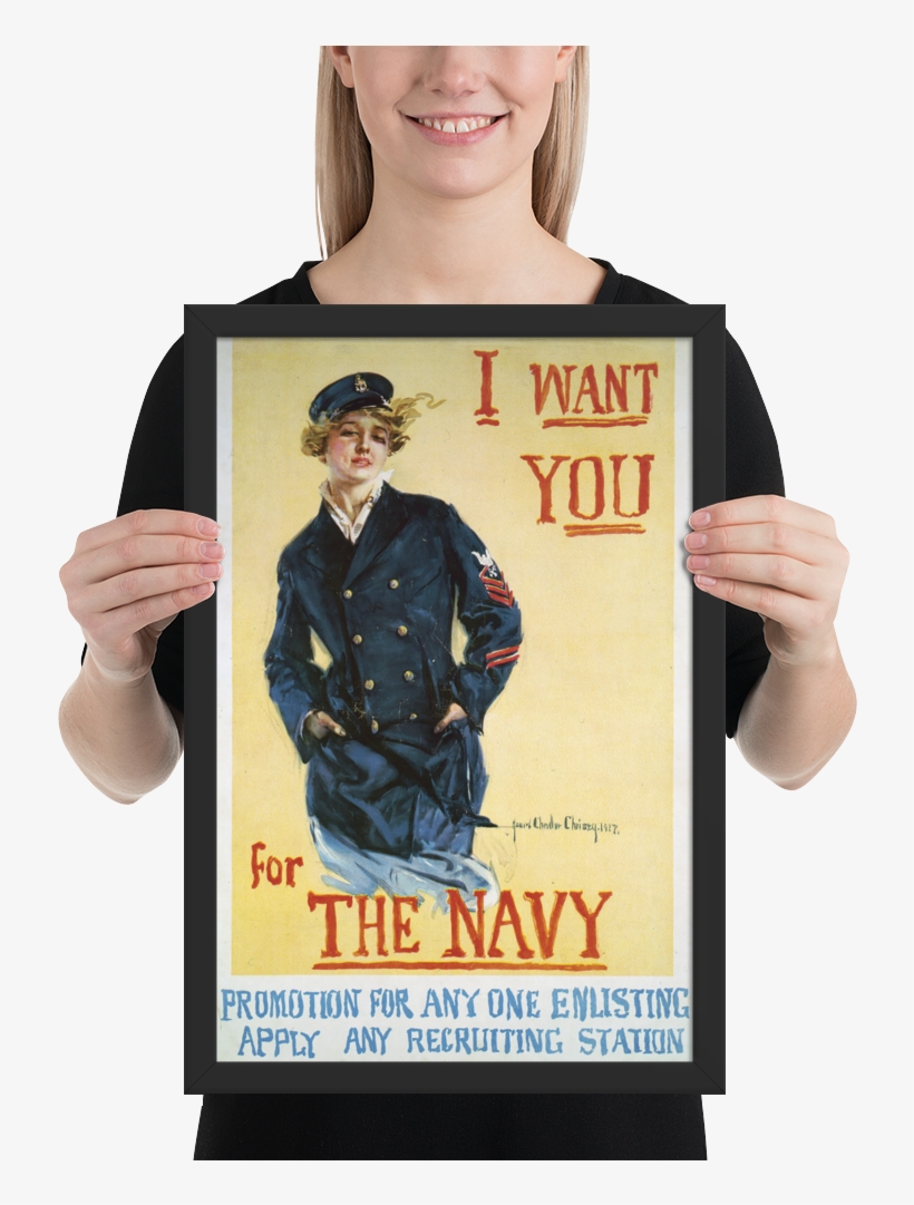 I Want You For The Navy Framed Wwi Propaganda Poster-warrior ...