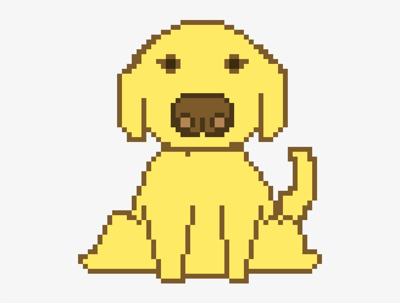 Golden Retriever - Pixel Art Woman - 650x660 PNG Download - PNGkit