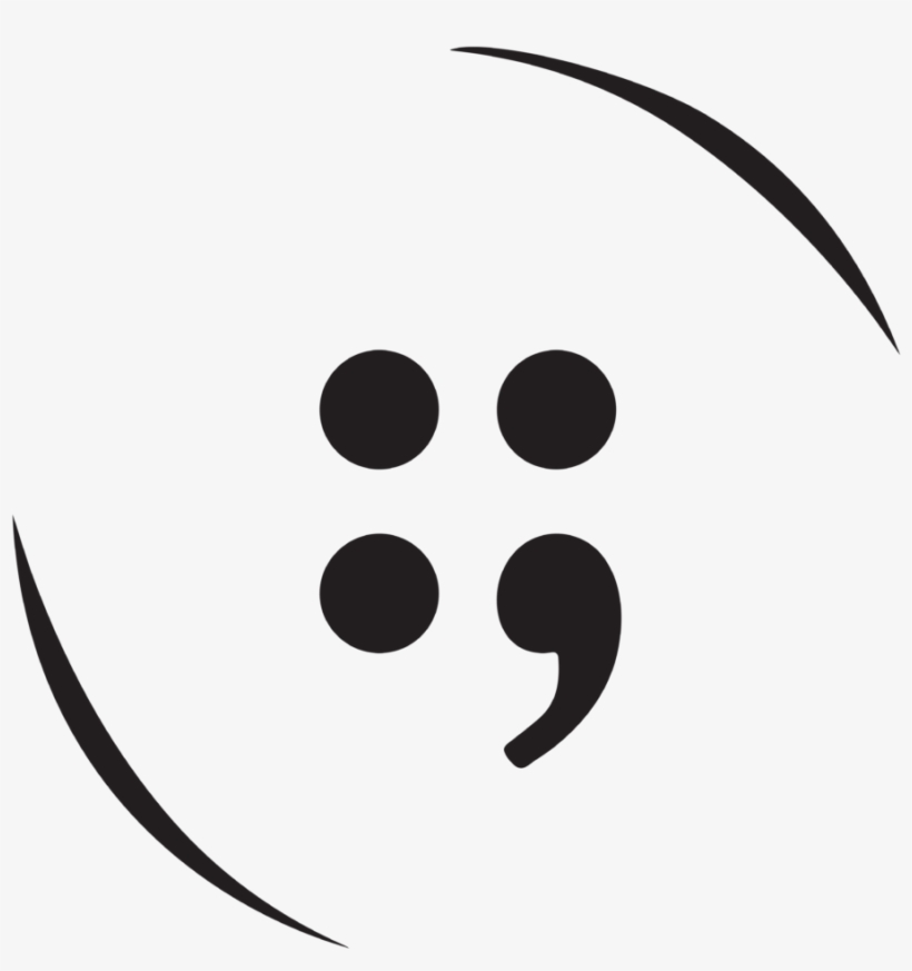Button Semicolon Logo Hi-res Black Transparent - 1024x1024 PNG Download ...