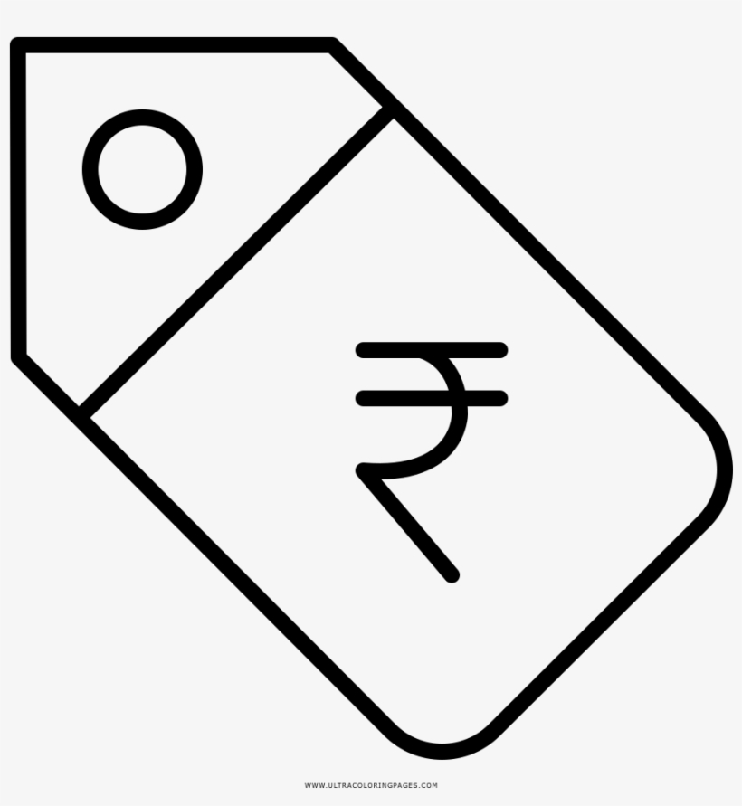 Price Tag Coloring Page - Nexio Projects - 1000x1000 PNG Download - PNGkit